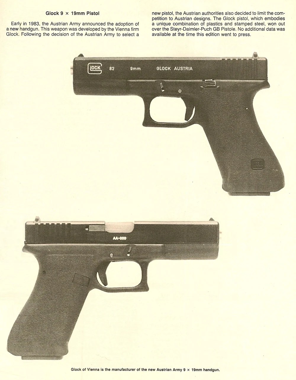 The Glock 82 – A Brief History of Glock Firearms Aimed at Collectors